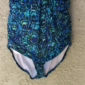 Speedo | Swim | Speedo Colorful Tropical Cross Strap Swimsuit | Poshmark